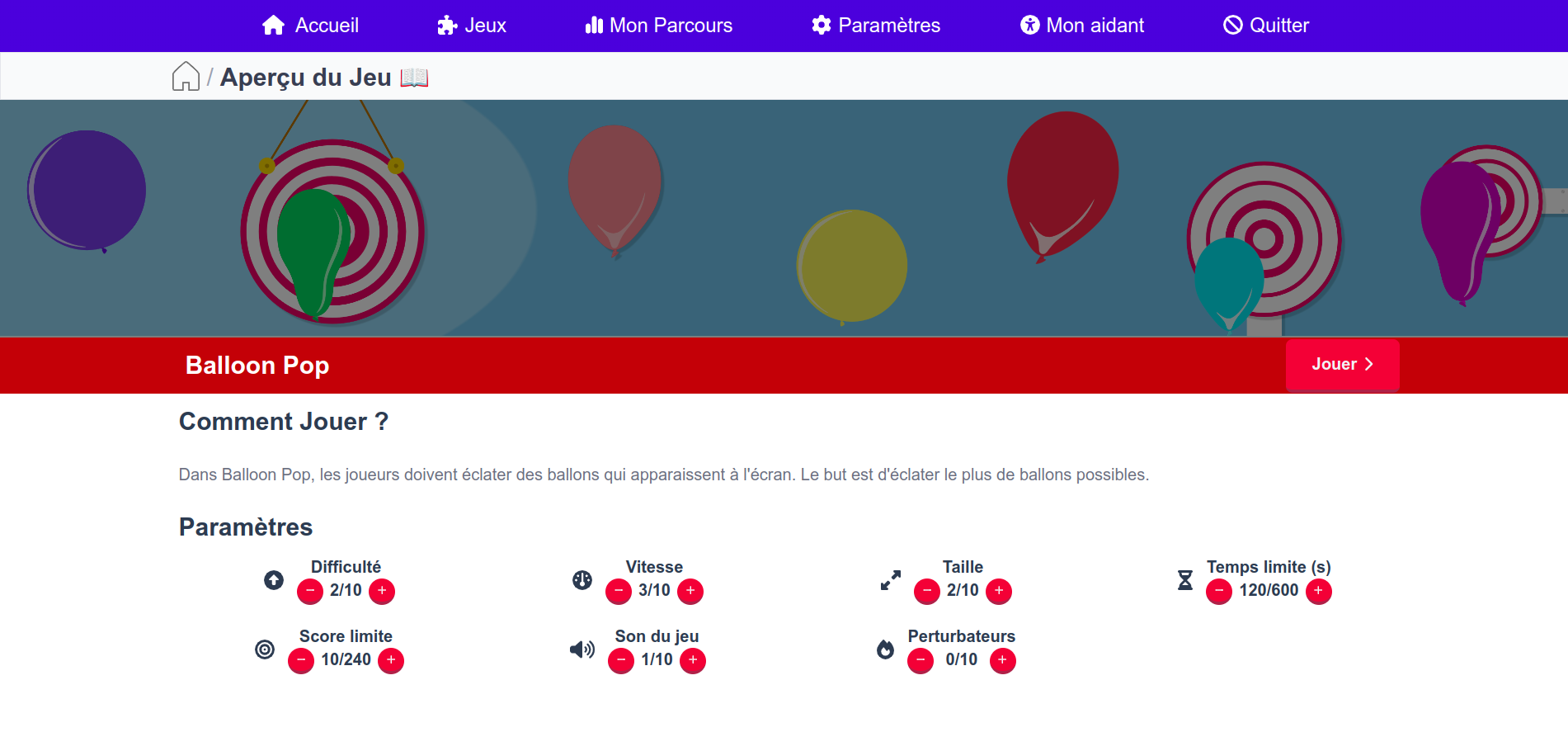Balloon Pop – Jeu d'arcade rapide pour éclater des ballons
